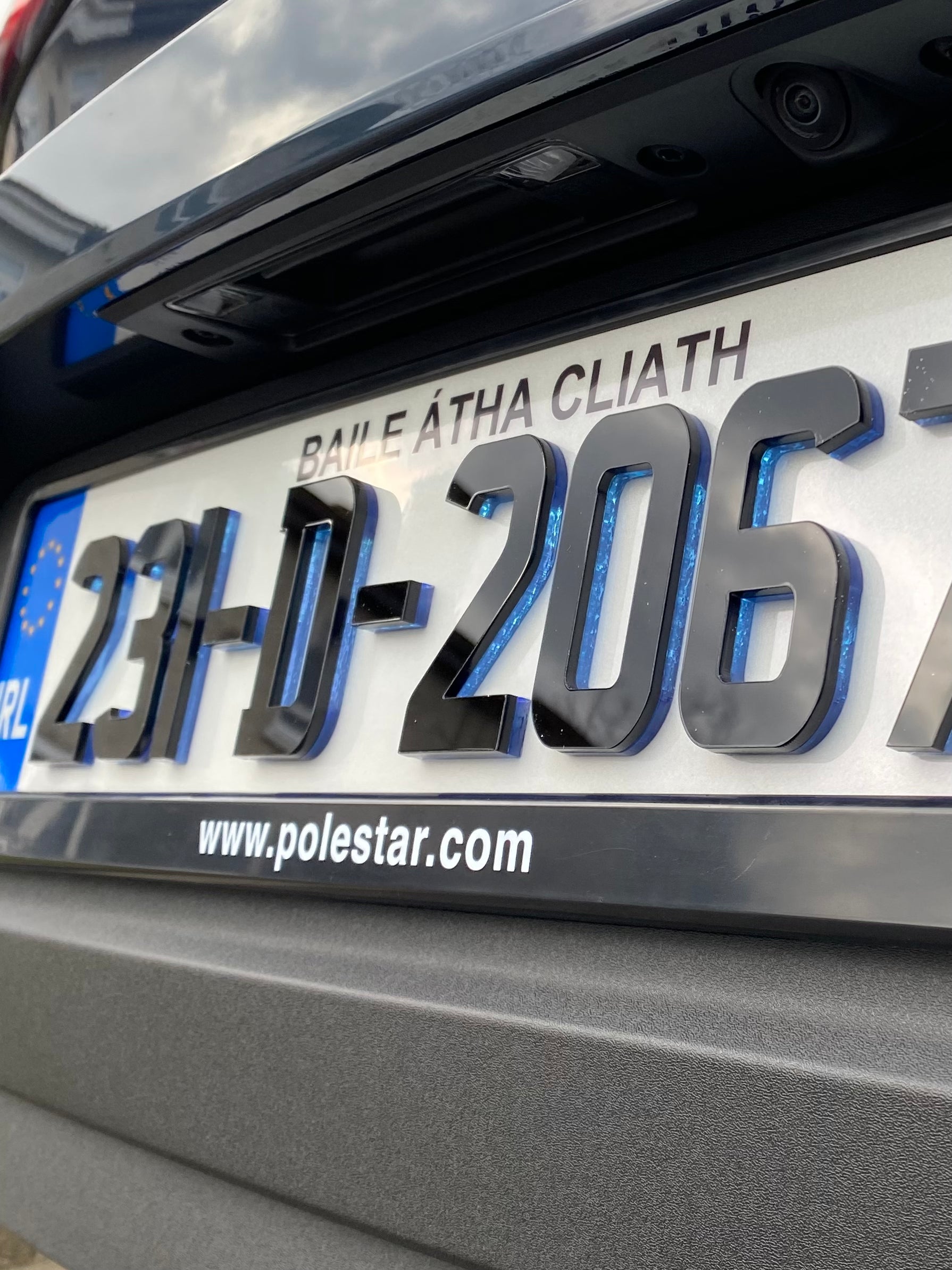 Neon Blue 4D - Number Plates (x2) — Fresh Plates