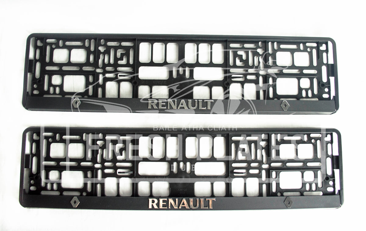 3D Renault Number Plate Frame (x2) — Fresh Plates