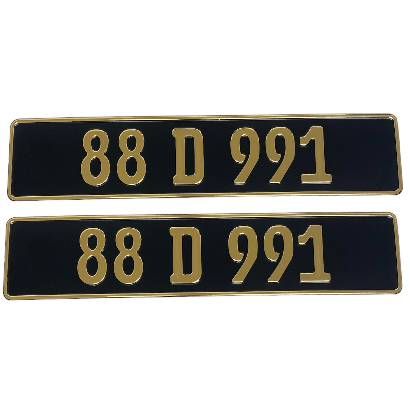 German Vintage Gold - Number Plates (x2) — Fresh Plates