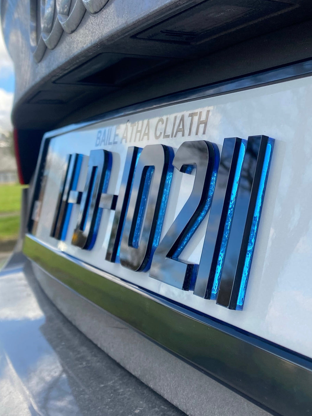 Neon Blue 4D - Number Plates (x2) – Fresh Plates