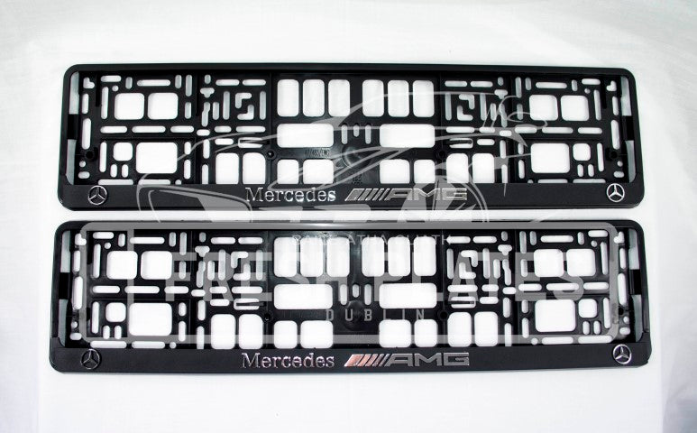 3D AMG Mercedes number plate frame (x2) — Fresh Plates