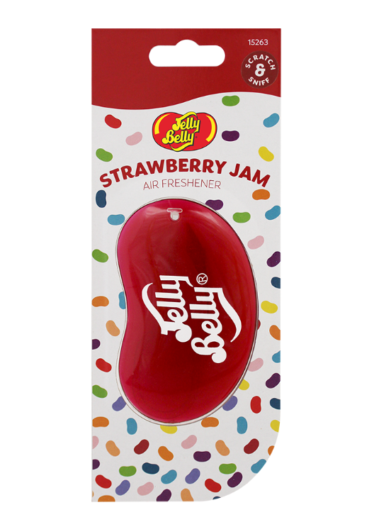Jelly Belly Strawberry Jam - 3D Hanging Air Freshener — Fresh Plates