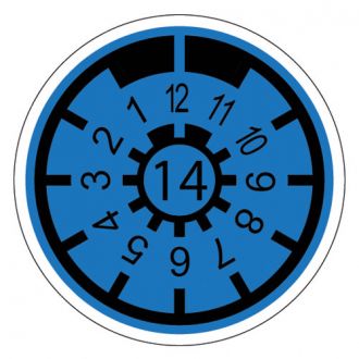 Blue 2014 Safety Sticker (x2) — Fresh Plates