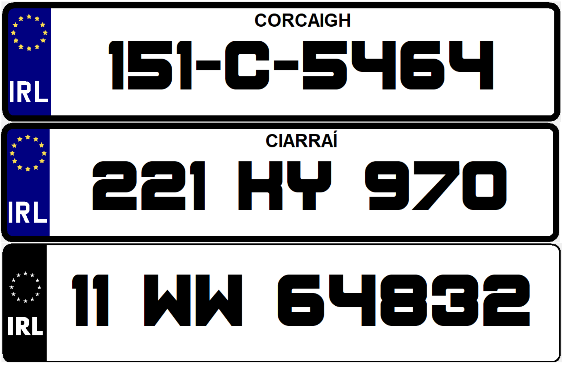 Fat Metro Style Number Plates (x2) – Fresh Plates