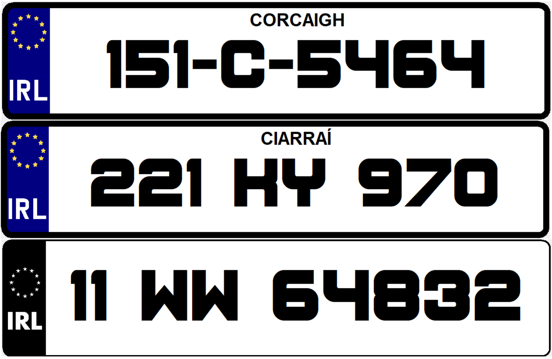 Fat Metro Style Number Plates (x2) — Fresh Plates