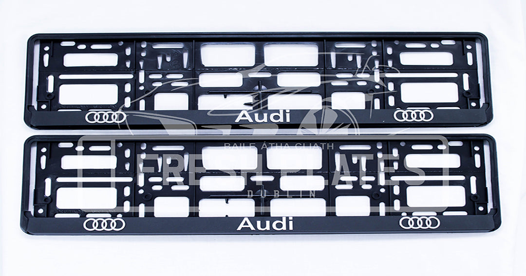 3D Audi Number Plate Frame (x2) — Fresh Plates