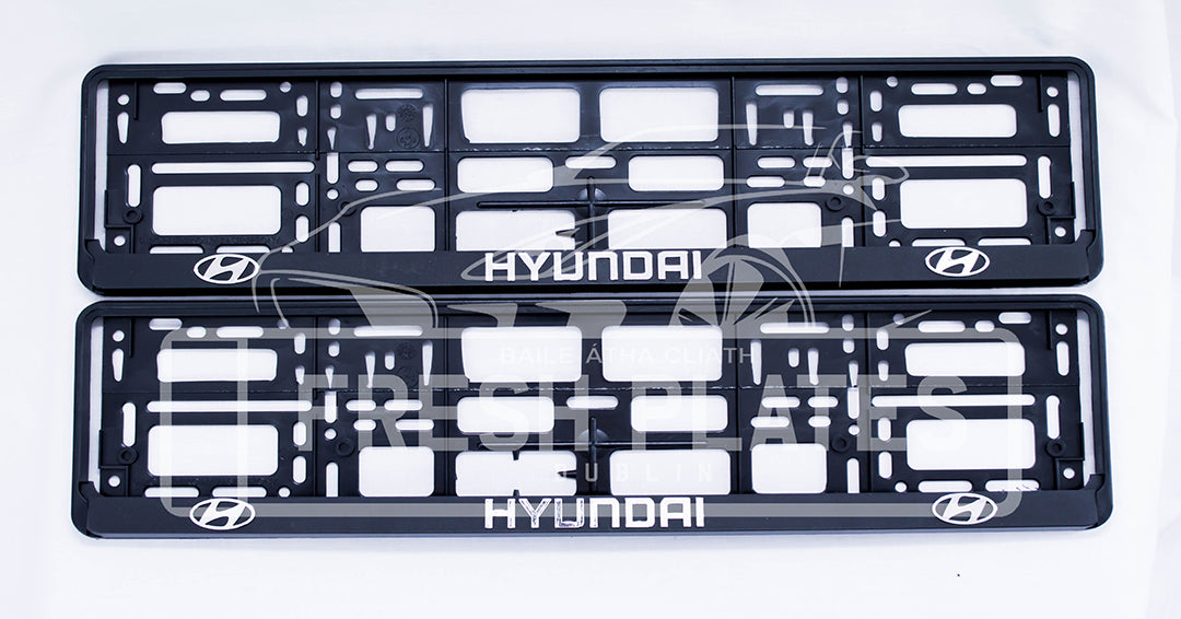 3D Hyundai Number Plate Frame (x2) — Fresh Plates