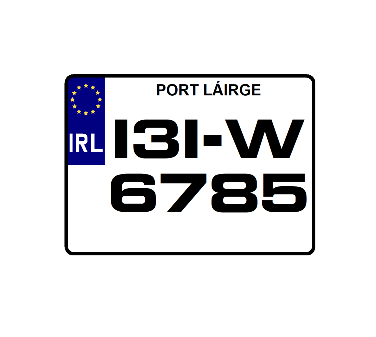 2D Square Metro Style Number Plates (x2) — Fresh Plates