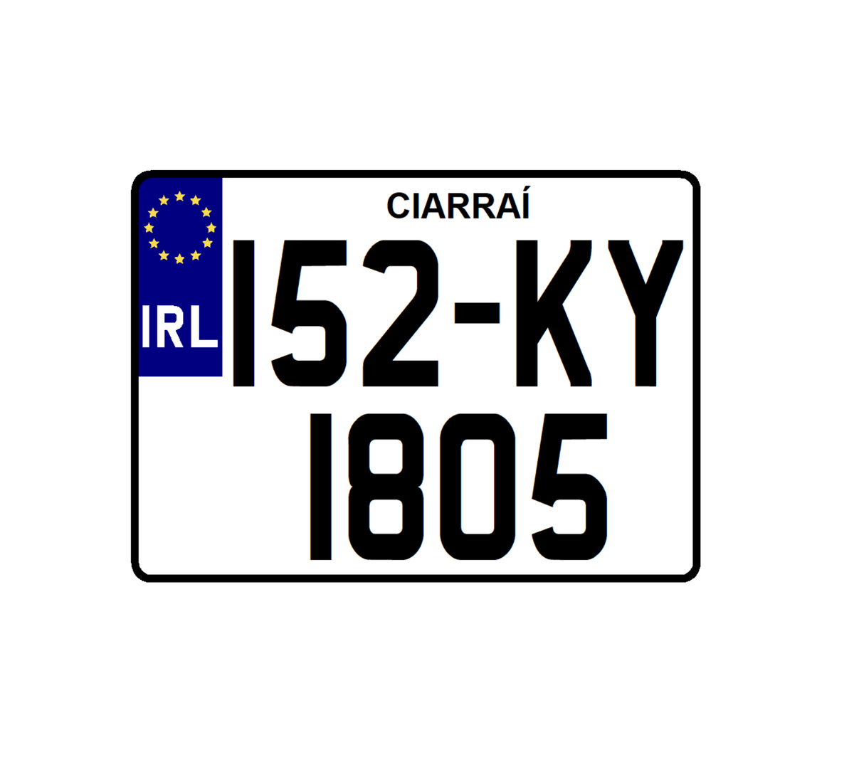 2D Square IRL NCT - Number Plates (x2) — Fresh Plates