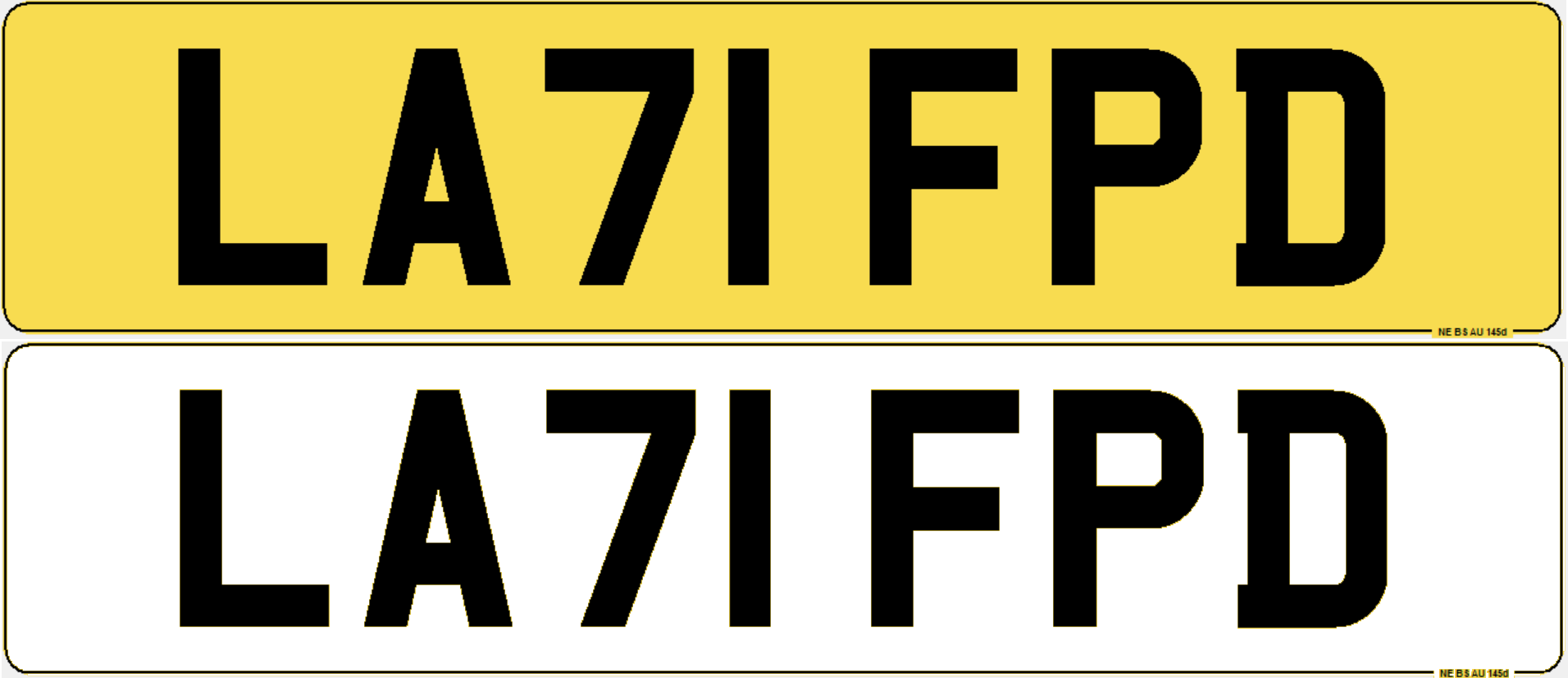 UK MOT Compliant - Number Plates (x2) — Fresh Plates