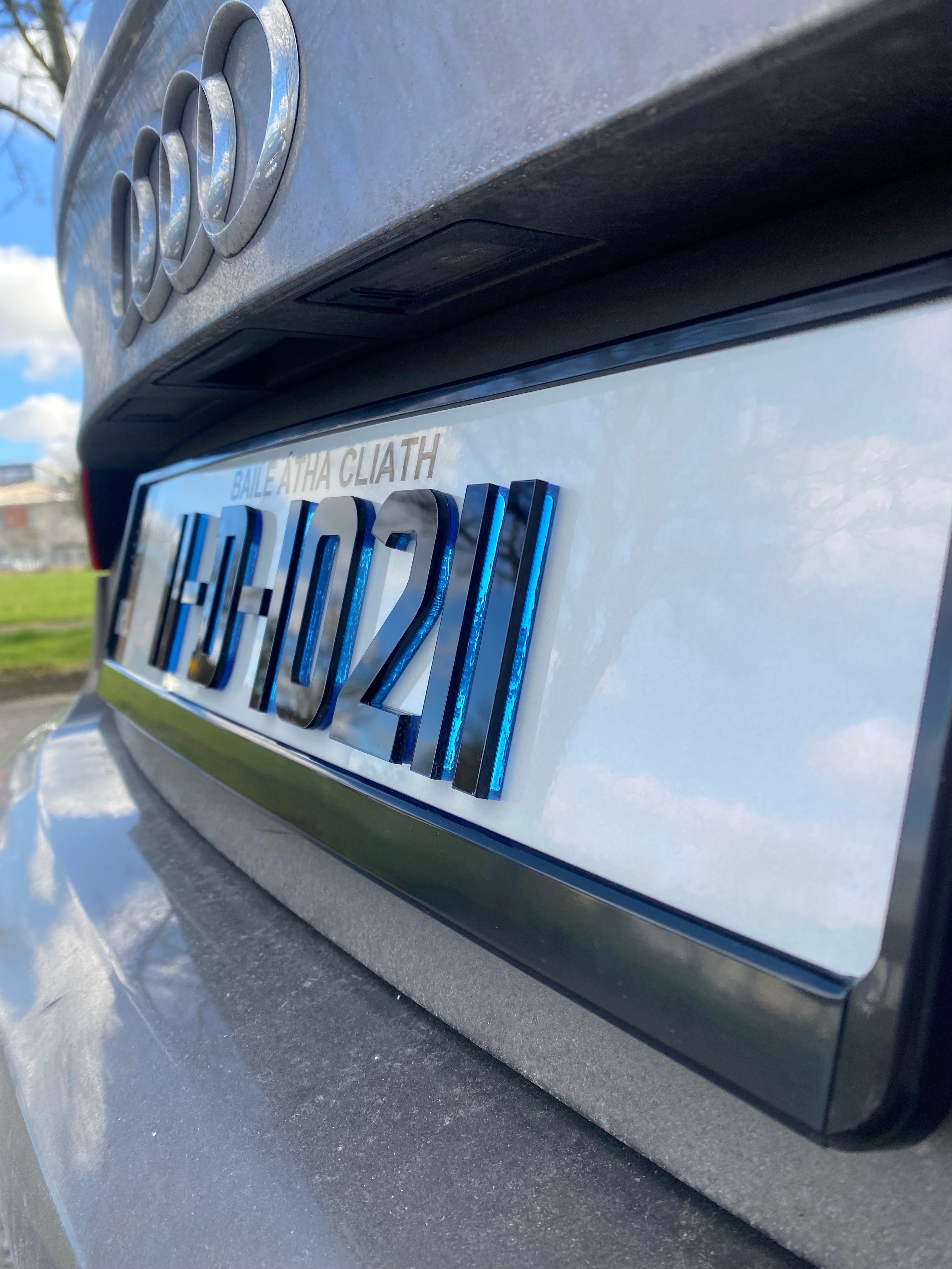 Neon Blue 4D - Number Plates (x2) – Fresh Plates