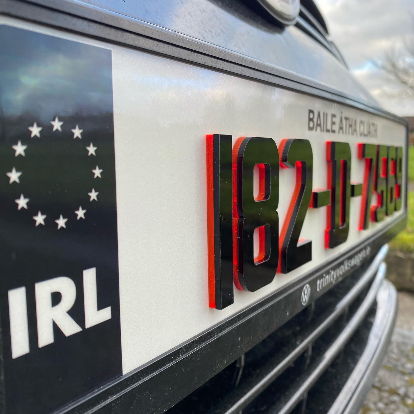 Neon Red 4D - Number Plates (x2) — Fresh Plates