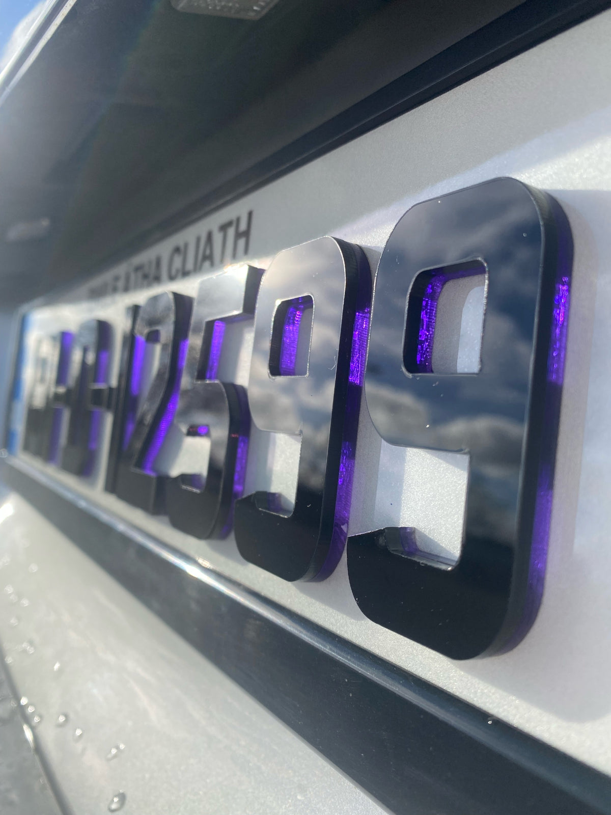 Neon Purple 4D - Number Plates (x2) — Fresh Plates