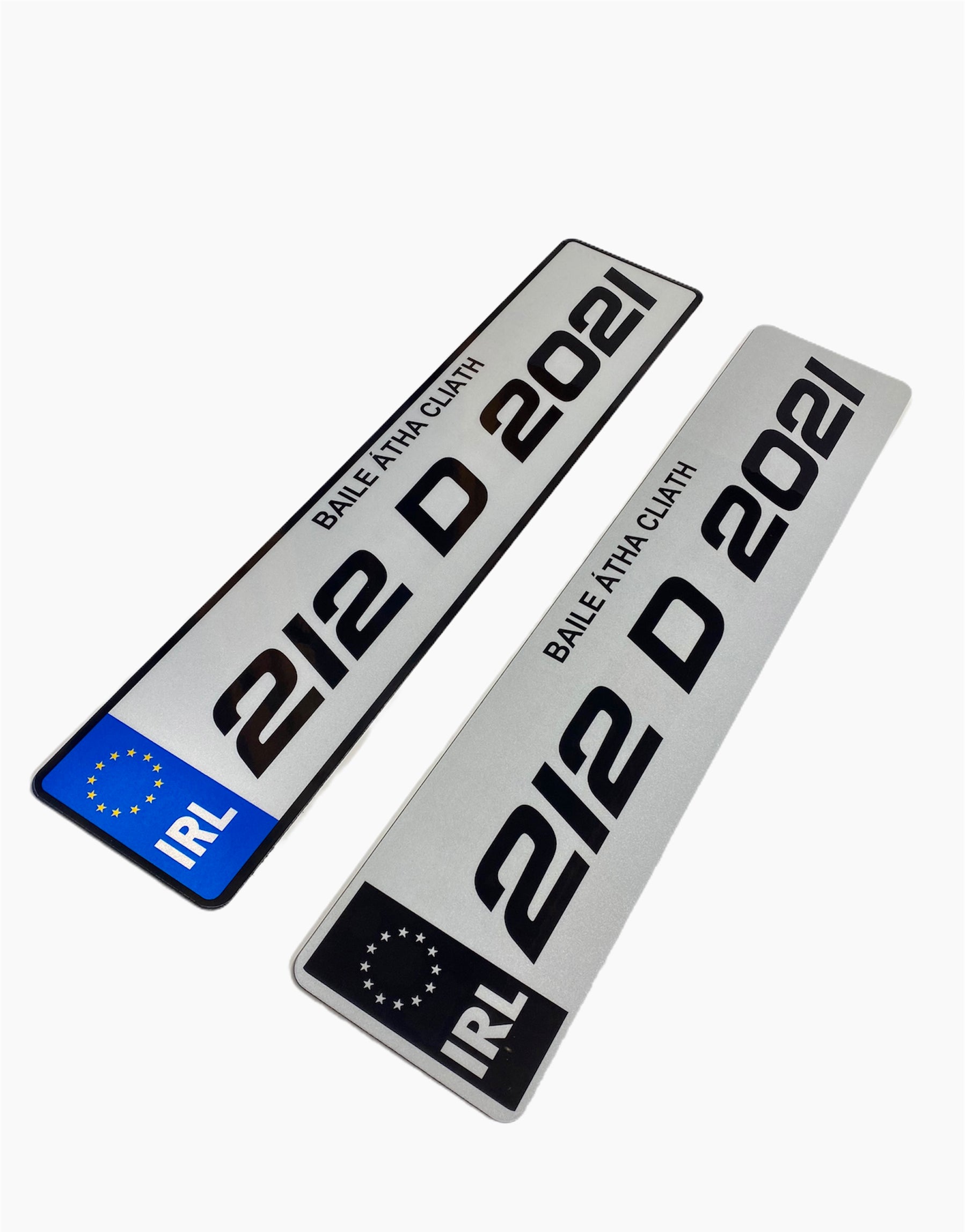 2D Sports Style Number Plates (x2) — Fresh Plates